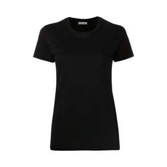 Moncler Clic Logo T-Shirt - - Tops - Damen - Schwarzk - M