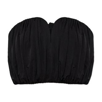 Self Portrait Haut drap&eacute; sans bretelles - Femme - Tops - Noir - Taille: 36 FR