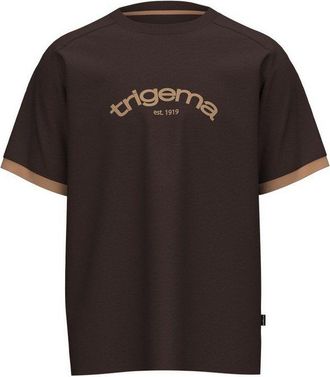 Trigema T-Shirt TRIGEMA Oversize T-Shirt mit trigema Frontprint (1-tlg)