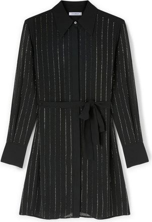 Motivi Femme, Robes, Noir, Taille: 36 FR Shirtdress with Rhinestone Stripes