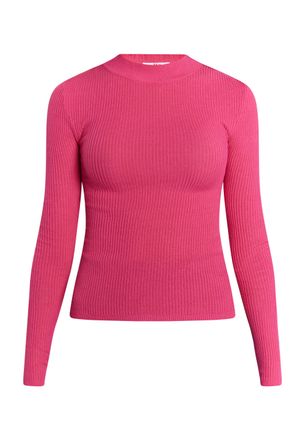 Mymo Strickpullover Damen Rosa