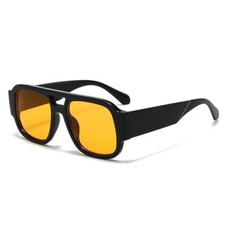 Generic Lunettes De Soleil D&eacute;coratives For Hommes Et Femmes, Id&eacute;ales For La Conduite, Les Vacances Trajets Domicile-travail(Yellow)