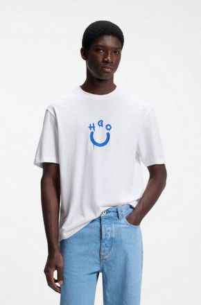 HUGO BOSS T-Shirt Norizom Rundhalsausschnitt, reine Baumwolle, Regular Fit