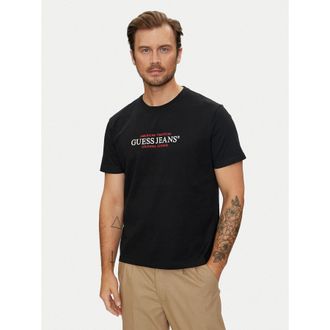 Guess T-Shirt M4YI42 K8FQ4 Schwarz Regular Fit