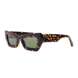 Off-white Off White - Aurora Gesprenkelt-Sonnenbrille (Braun/Gr&uuml;n)