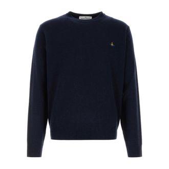 Vivienne Westwood Homme, Pulls, Bleu, Taille: XL Alex Round Neck