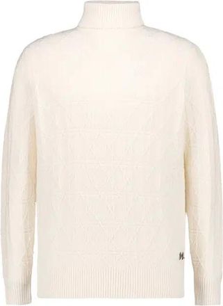 Karl Lagerfeld Herren Pullover beige Merinowolle unifarben