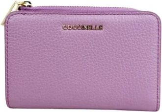 Coccinelle Femme, Accessoires, Rose, Taille: ONE Size Metallic Soft Small Wallet