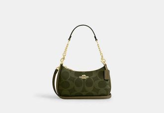Coach Teri Schultertasche Aus Signature-Canvas
