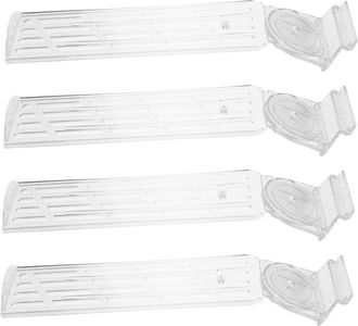 Cabilock 4 Stück Teiliges Transparentes Schuhregal für Schuhgeschäfte Selbststehender Schuhhalter zur Eleganten Präsentation von Sandalen und Absätzen Vielseit