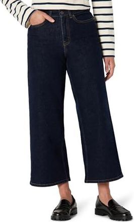 Amazon Essentials Jean Jambes Larges, Taille Haute et Faible &Eacute;lasticit&eacute; Femme, Rinc&eacute;, 42-44