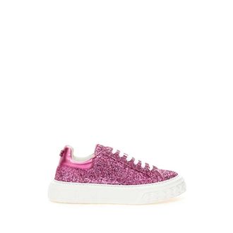 Casadei Pink Crystal Sneaker mit Kettensohle - - Shoes - Damen - Rosa - 35 EU