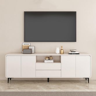 Generic TV-Schrank,TV-Ständer Mit Stauraum,Fernsehschrank,Fernseher Schrank,Moderne Medienkonsole for Wohnzimmer, Schlafzimmer 160×40×75cm(White)