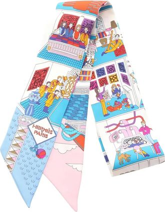 Hermès La Maison des Carres Schal - Weiß