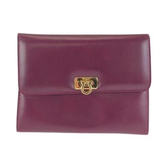 Ferragamo Sac clutch Pre-owned - Femme - Pre-owned - Violet - Taille: ONE Size