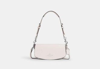 Coach Andrea Kleine Schultertasche Aus Glattem Leder Mit Farblich Abgestimmten Metalldetails