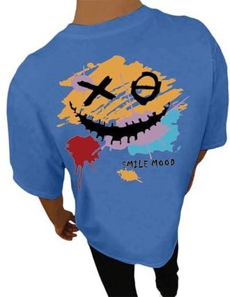 Generic T-shirts tendance &agrave; manches courtes pour hommes - Hauts dentra&icirc;nement amples - T-shirts mignons d&eacute;contract&eacute;s - T-shirts occidentaux 2025 - T-shirt de 