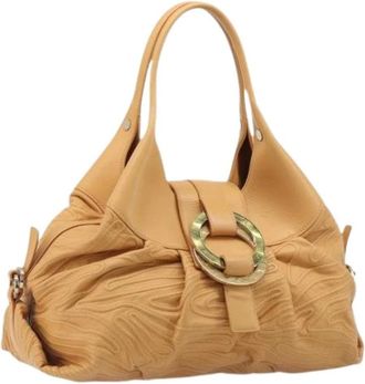 Bulgari Sac &agrave; main vintage doccasion - Femme - Pre-owned - Beige - Taille: ONE Size