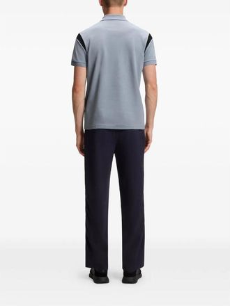 HUGO BOSS Contrast Shoulder Panels Polo - Gray