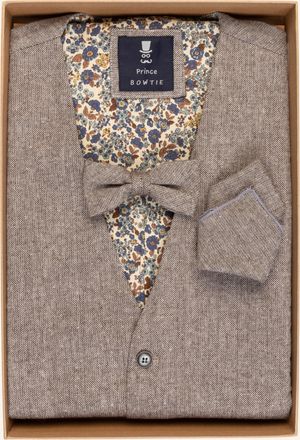 Prince Bowtie Prince Bowtie Set: Anzugweste, Fliege Und Einstecktuch beige