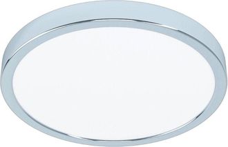 Eglo Eglo - Fueva 5 Plafonnier led avec protection IP44 pour salle de bain/cuisine/chambre, 28,5x3 cm, métal, chrome (99266)