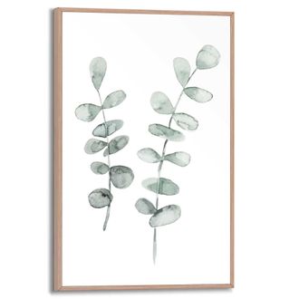 Reinders Gerahmtes Bild, Eukalyptus, K&uuml;che, Bilder, Wanddeko, Room Decor, MDF, Gr&uuml;n, 30 x 20