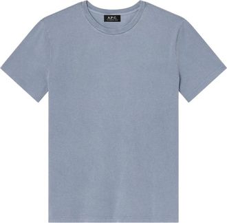 A.P.C. A.p.c., Homme, Tops, Bleu, Taille: XL Printemps 26 T-shirt