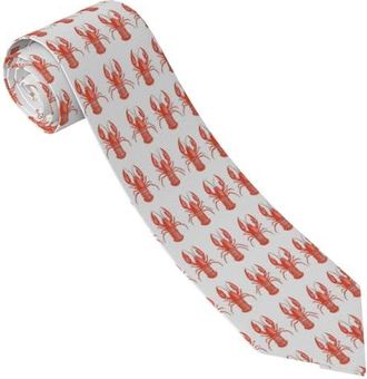 Generic Cravates Homme Imprim&eacute; Mignon D&Eacute;crevisses Rouges &Eacute;troit Cravates Tendance Cravate Pour Hommes Pour L&Eacute;cole F&ecirc;te Mariage