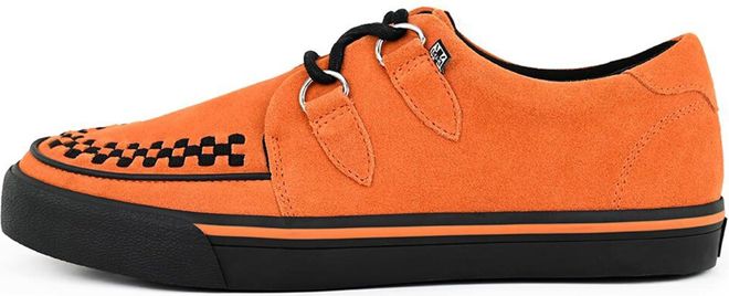 T.U.K. Creeper Sneaker aus Leder & Wildleder - Farbe Red Suede - Herren ...