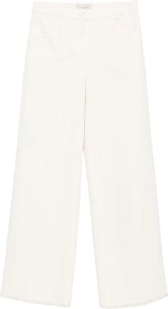 Via Masini 80 Femme, Pantalons, Beige, Taille: 42 FR Pantalon large raccourci