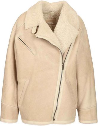 Isabel Marant Lederjacke - Wei&szlig;