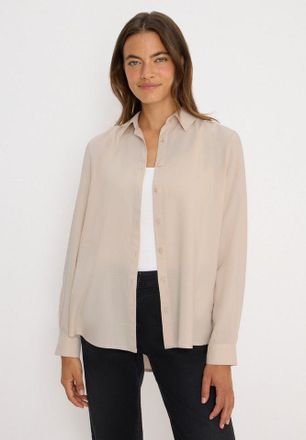 Cecil Langarmbluse aus seidiger Viskose