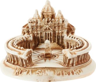 BESPORTBLE 1stück Resin Saint Modell Miniatur Petersdom Deko Für Zuhause Und Büro Detailreiche Architektur Statue Für Sammler Und Stilvolle Tischdekoration
