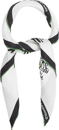 Karl Lagerfeld T&uuml;cher & Schals - SIGNATURE VILLA DE VIGIE Schal - Gr. unisize - in Wei&szlig; - f&uuml;r Damen