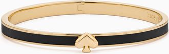 Kate Spade New York Kate Spade Everyday Spade Schmaler Armreif Aus Emaille f&uuml;r Frauen in Schwarz | Emaille
