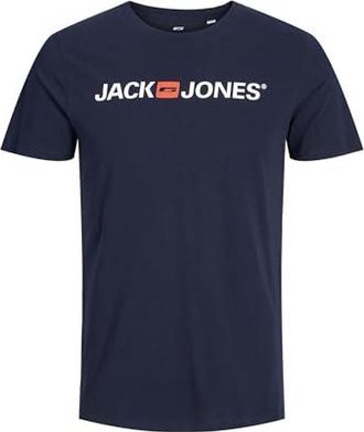 Jack & Jones Jack & Jones Homme Jjecorp Logo Tee Crew Neck Noos T Shirt, Bleu (Navy Blazer ), S EU
