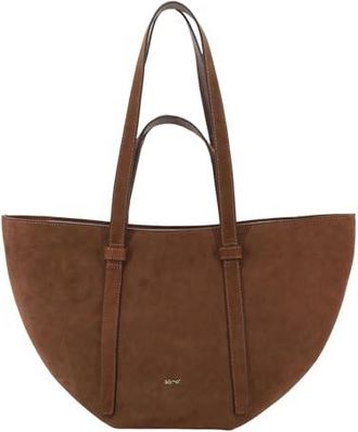 Abro Cuir sac &agrave; &eacute;paule sac shopper Leather Suede Shopper Cosmo Wood brun