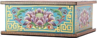 Generic Altartisch aus Holz, persönlicher Schreinalttisch, Emaille, Sockel aus Warmgold, Buddha-Statue, Pendeltisch, Guanyin Lotus-Sitz für