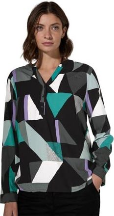 Cecil B345221 Chemisier imprimé Multicolore, Noir, L Femmes