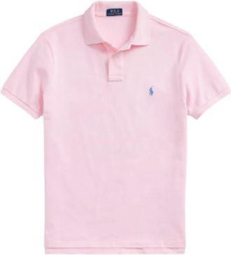 Ralph Lauren Homme, Tops, Rose, Taille: S Polo Classique &agrave; Manches Courtes