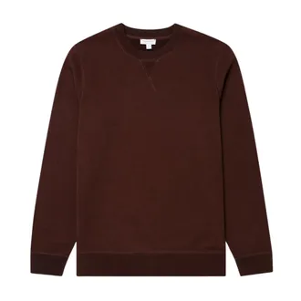 Sunspel Herren, Sweatshirts & Hoodies, Braun, 2XLGr&ouml;&szlig;e
