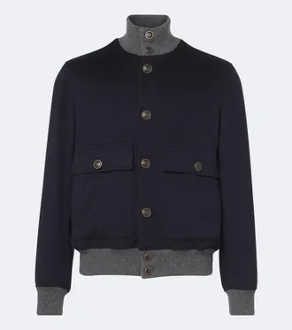 Brunello Cucinelli Veste blouson en laine vierge