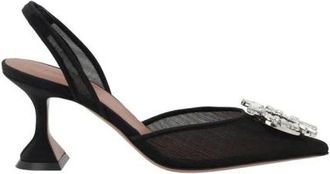 Amina Muaddi Femme, Chaussures, Noir, Taille: 40 EU Escarpins en polyester au design &eacute;l&eacute;gant