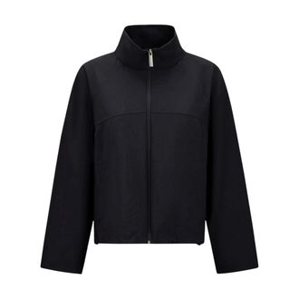 Herno Laminar Jacke mit hohem Kragen in Wolloptik - - Jackets - Damen - Schwarzk - XS