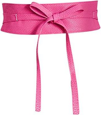 Generic Ceinture Elastique - Ceinture large pour femme en similicuir &eacute;l&eacute;gante accessoire mode noeud d&eacute;coratif polyvalente pour tenue vestimentaire
