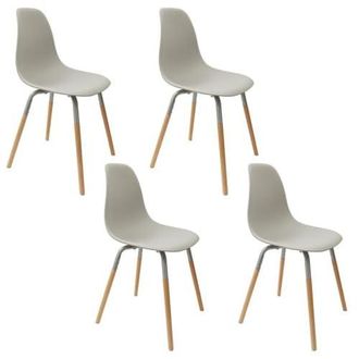 The Home Deco Factory CMP Silla Grey Phenix ESCANDINAVA, Polyester, Mehrfarbig, cm