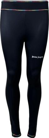 Palm Angels Femme, Pantalons, Noir, Taille: 42 FR Leggings taille haute