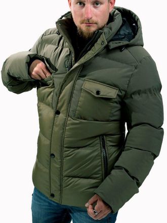 Poolman Winterjacke Winterjacke mit Kapuze (abnehmbar) abnehmbare Kapuze