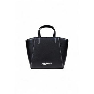 Karl Lagerfeld Femme, Sacs, Noir, Taille: ONE Size Metal Logo Mini Tote A3W30008