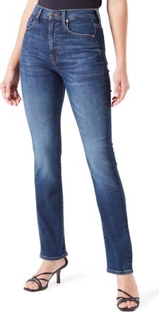 7 For All Mankind Womens Easy Slim Retro Jeans, Dark Blue, 44